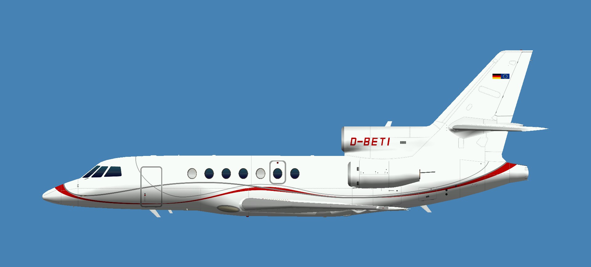 DFAI Dassault Mystère Falcon 50 Wurth Group D-BETI is Available Now ...
