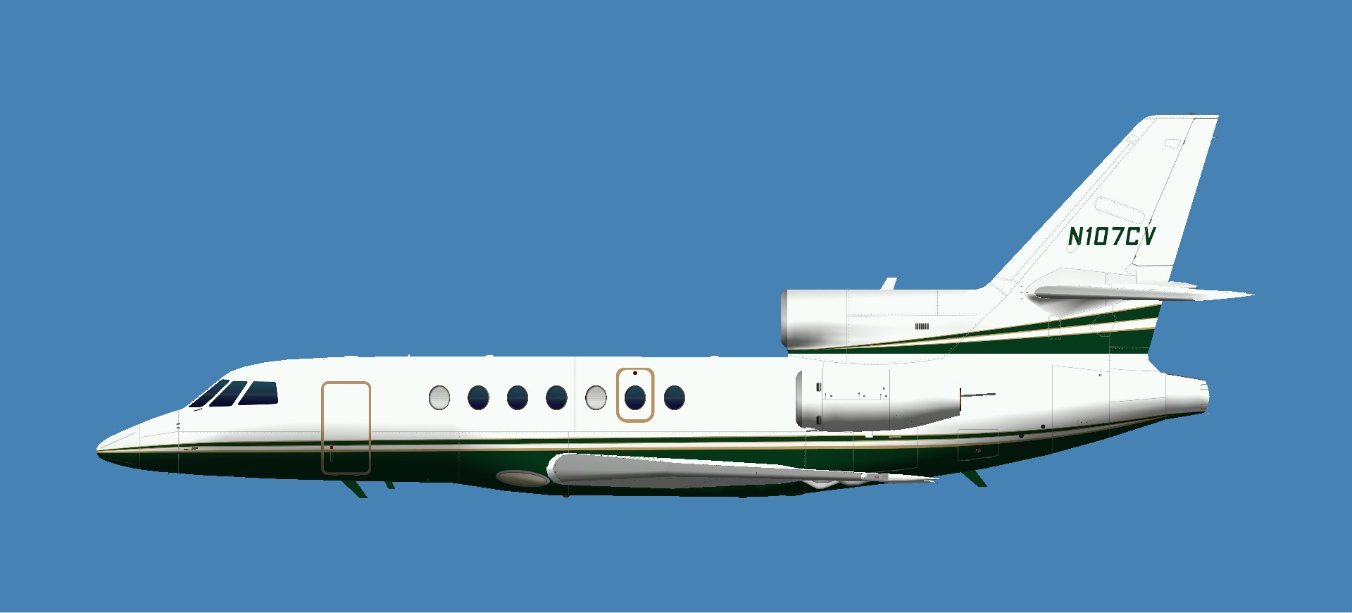 DFAI Dassault Mystère Falcon 50 Private Owner N107CV is Available Now ...