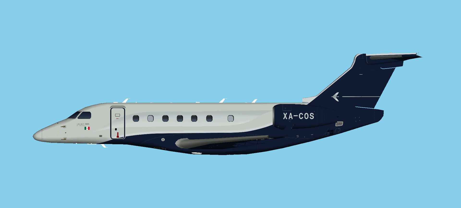 DFAI Embraer Legacy 500 Fly Across Fleet ( XA-FLB, XA-COS, XA-EMB, XA ...
