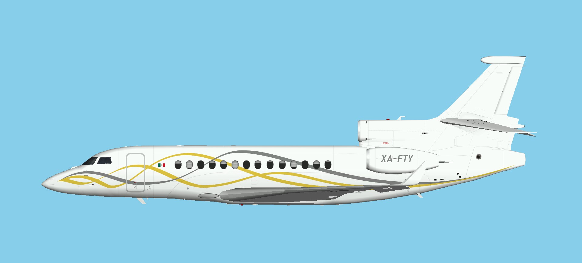 DFAI Dassault Falcon 7x Aerolineas Ejecutivas XA-FTY is Available Now ...