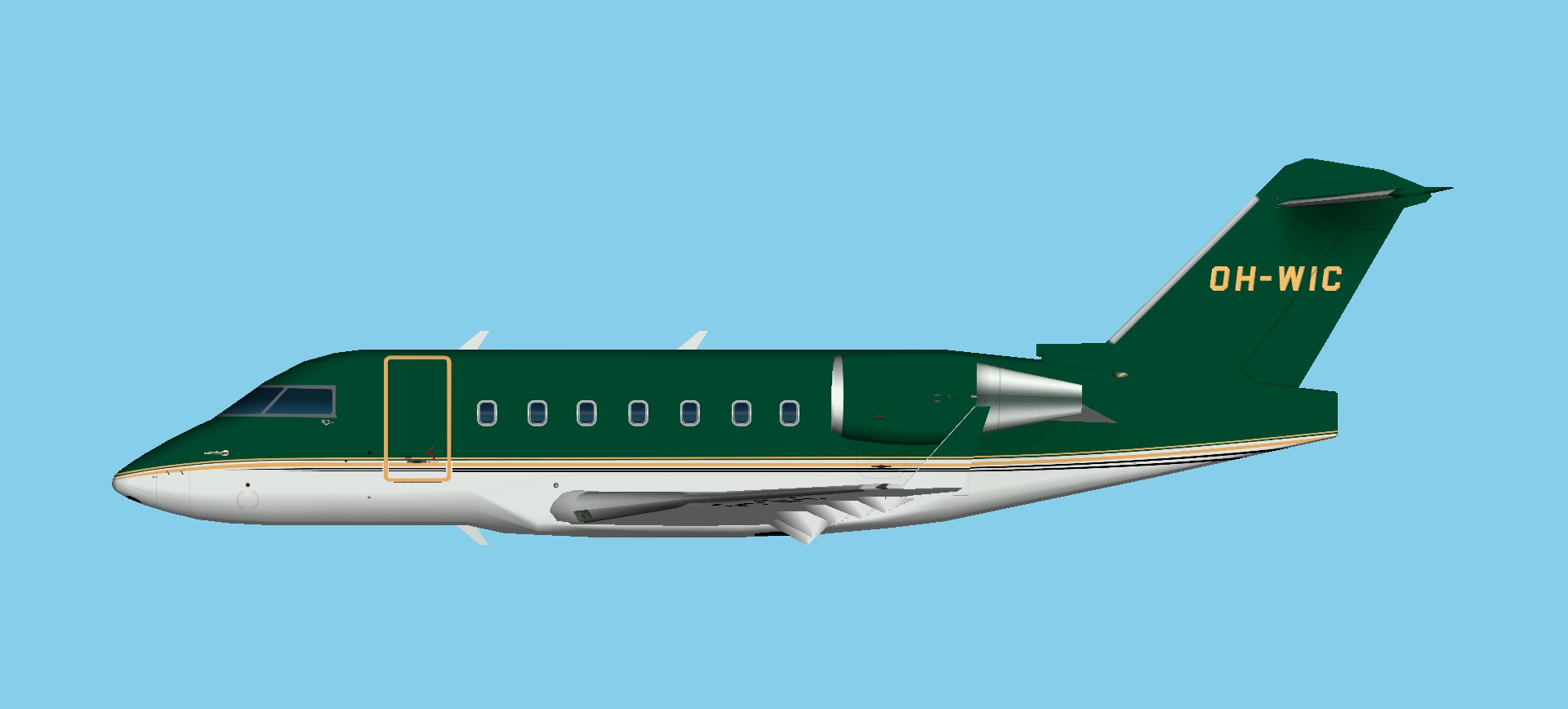 JBAI Bombardier Challenger 650 JetFlite OH-WIW, Bombardier Challenger ...
