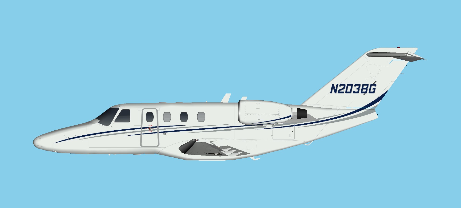 DFAI Cessna Citation CJ1 Bakersfield Jet Center N525HS, N203BG ...