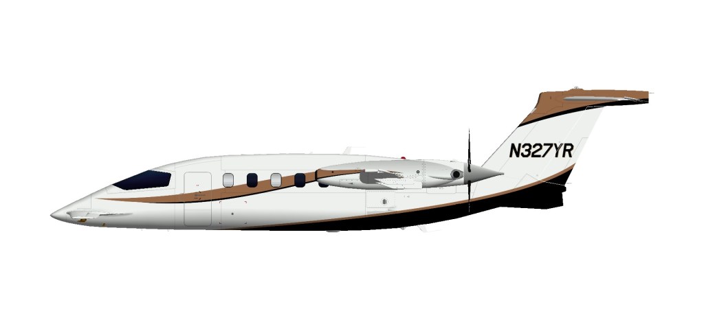DFAI Piaggio Avanti Yellow Rose Aviation Llc N327YR + Flightplan ...